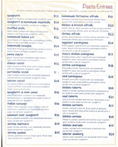 Lunch & Dinner Menu | Pier 1 Restaurant